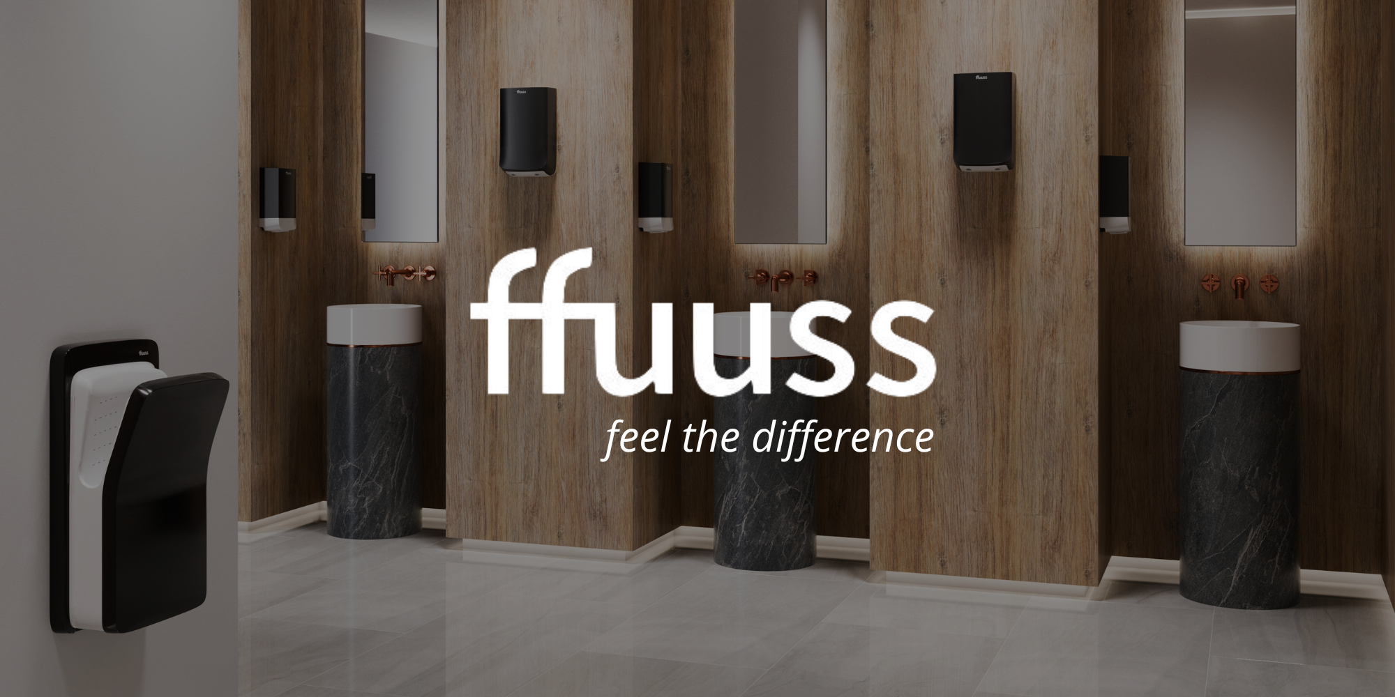 ffuuss™ | Innovative og stilfulde håndtørrere & sæbedispensere