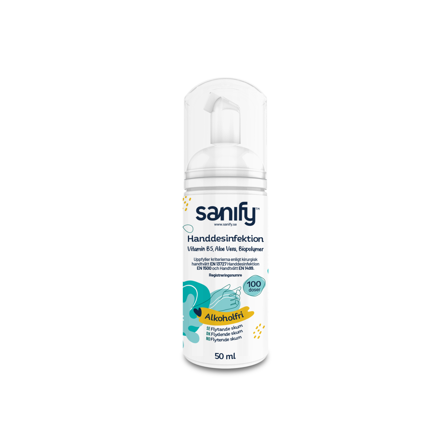 Sanify hånddesinfektion 50ml | Hånddesinfektion uden sprit